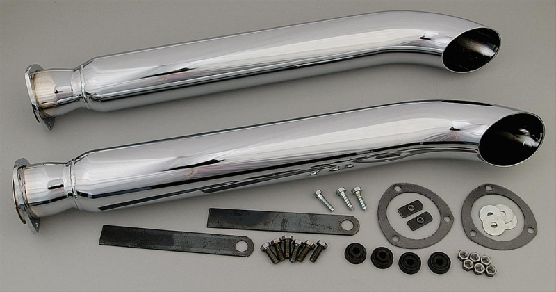 Side Pipes - Sidepipes 762mm Chrom - ASP - American Special Parts